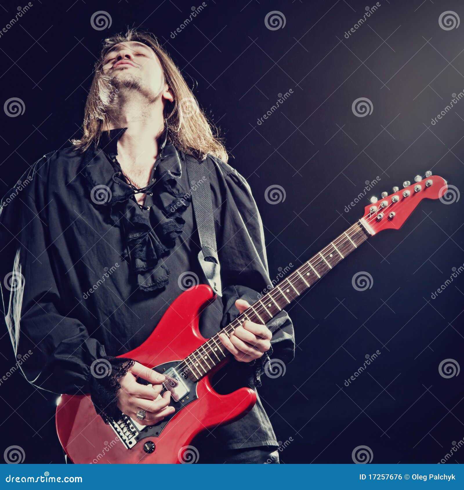 Rock-star Playing a Concert Stock Photo - Image of instrumentalist ...