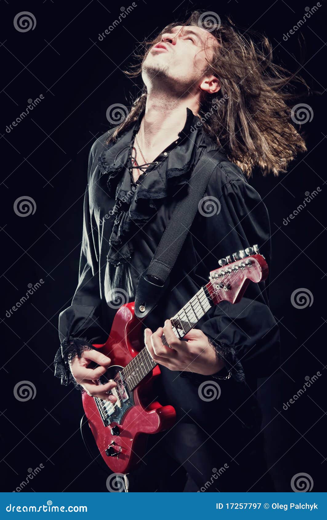 Rock-star Playing a Concert Stock Image - Image of live, player: 17257797