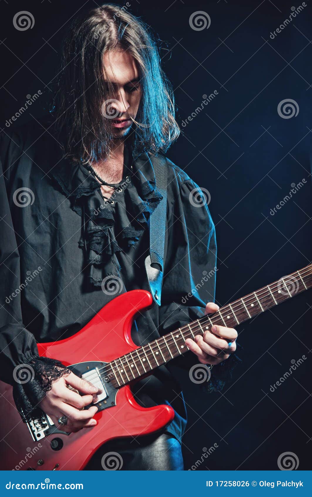 Rock-star Playing a Concert Stock Photo - Image of performer, metal ...