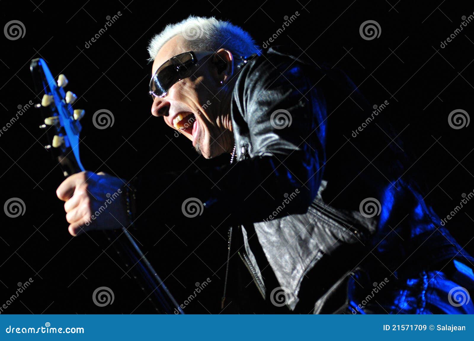 Rock Star Playing on Guitar Live Editorial Stock Image - Image of ...