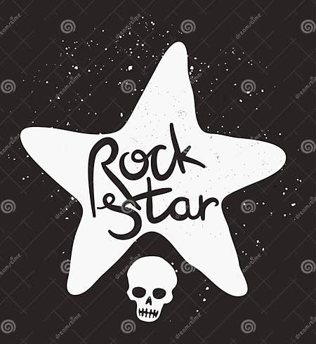 Rock Star Poster stock vector. Illustration of grunge - 53126023