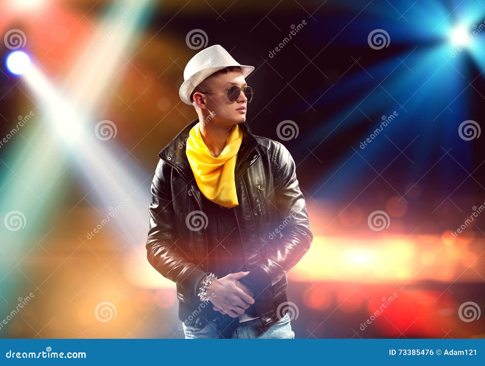 Rock star on stage stock photo. Image of music, instrument - 73385476
