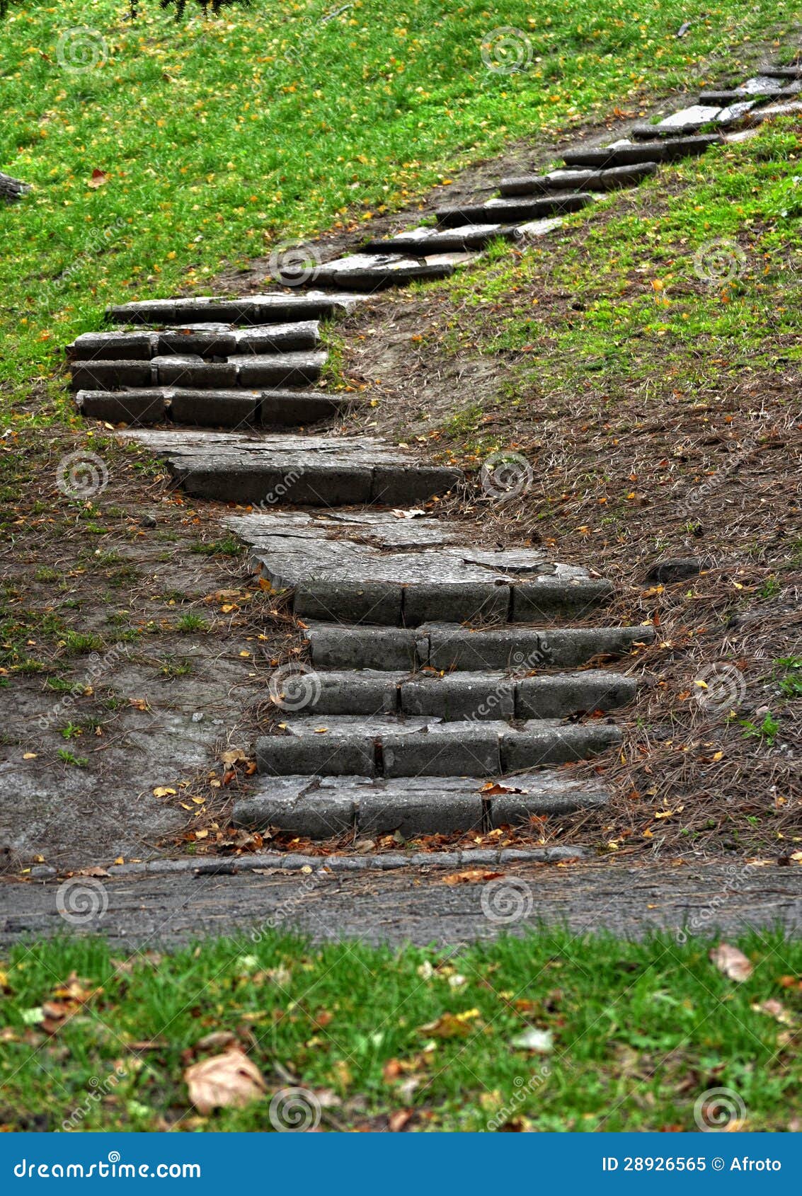 Rock steps in the park stock image. Image of stairs, nature - 28926565