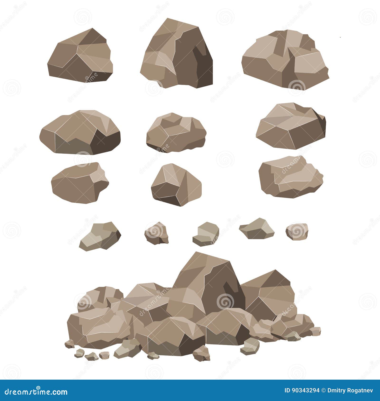 Pile Of Rocks Cartoon