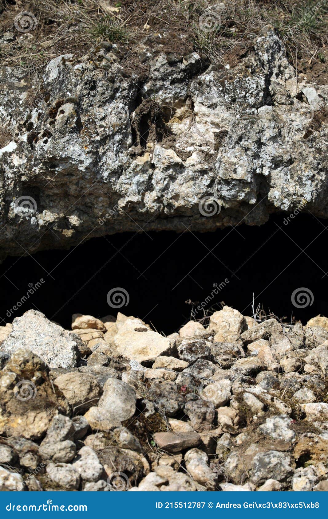 Rock stone crevice stock image. Image of path, natural - 215512787