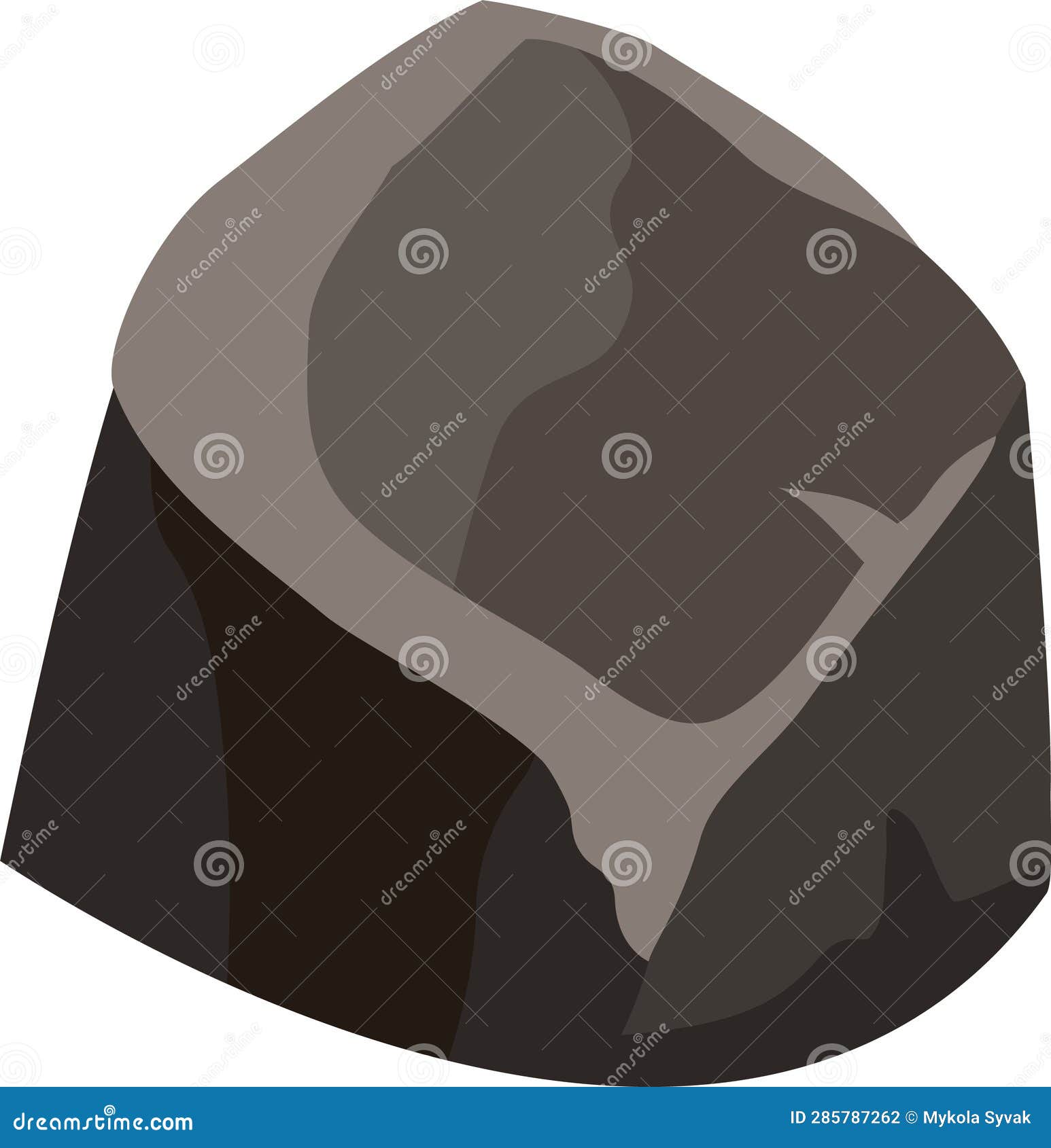 Rock Stone Icon stock illustration. Illustration of design - 285787262