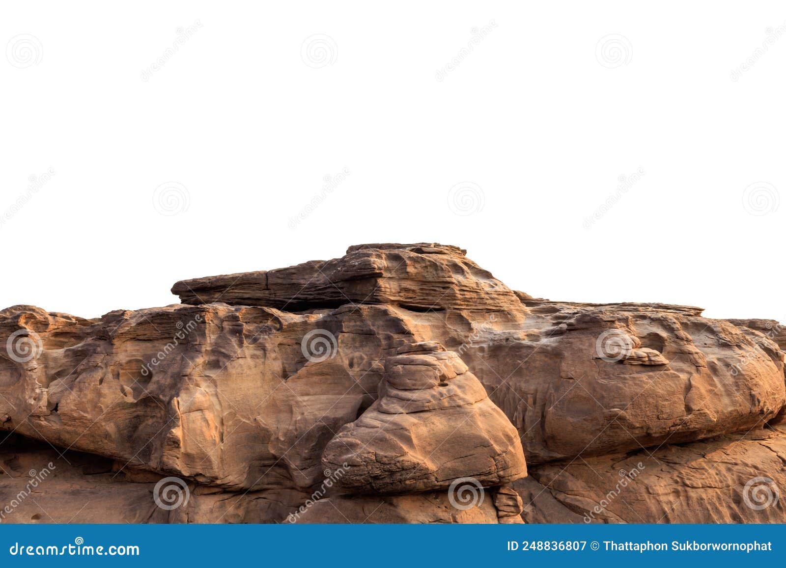 Rock Stone Part on White Background Isolate Stock Image - Image of ...