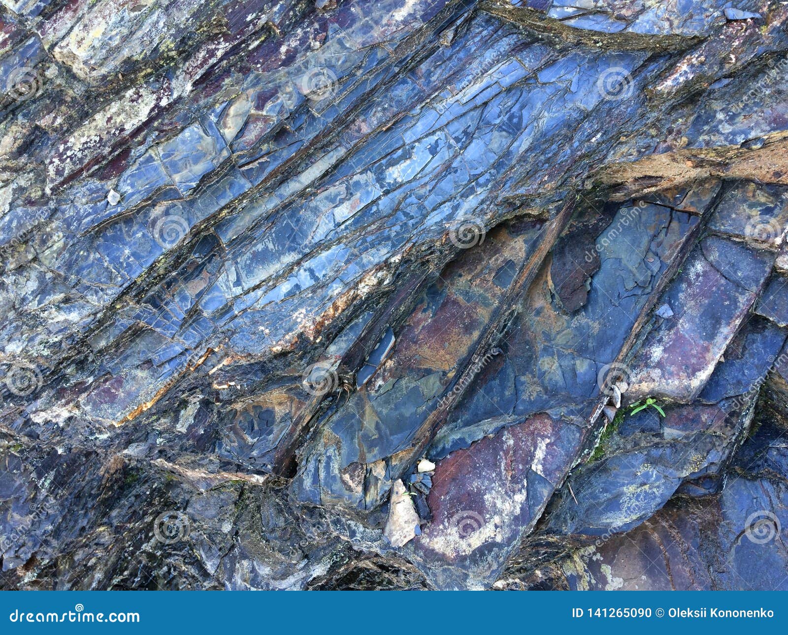 Rock, Stone Texture, Stone Layers Stock Photo - Image of rock, blue ...
