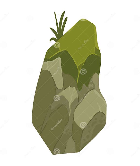 Rock stone vector icon stock vector. Illustration of nature - 255878775