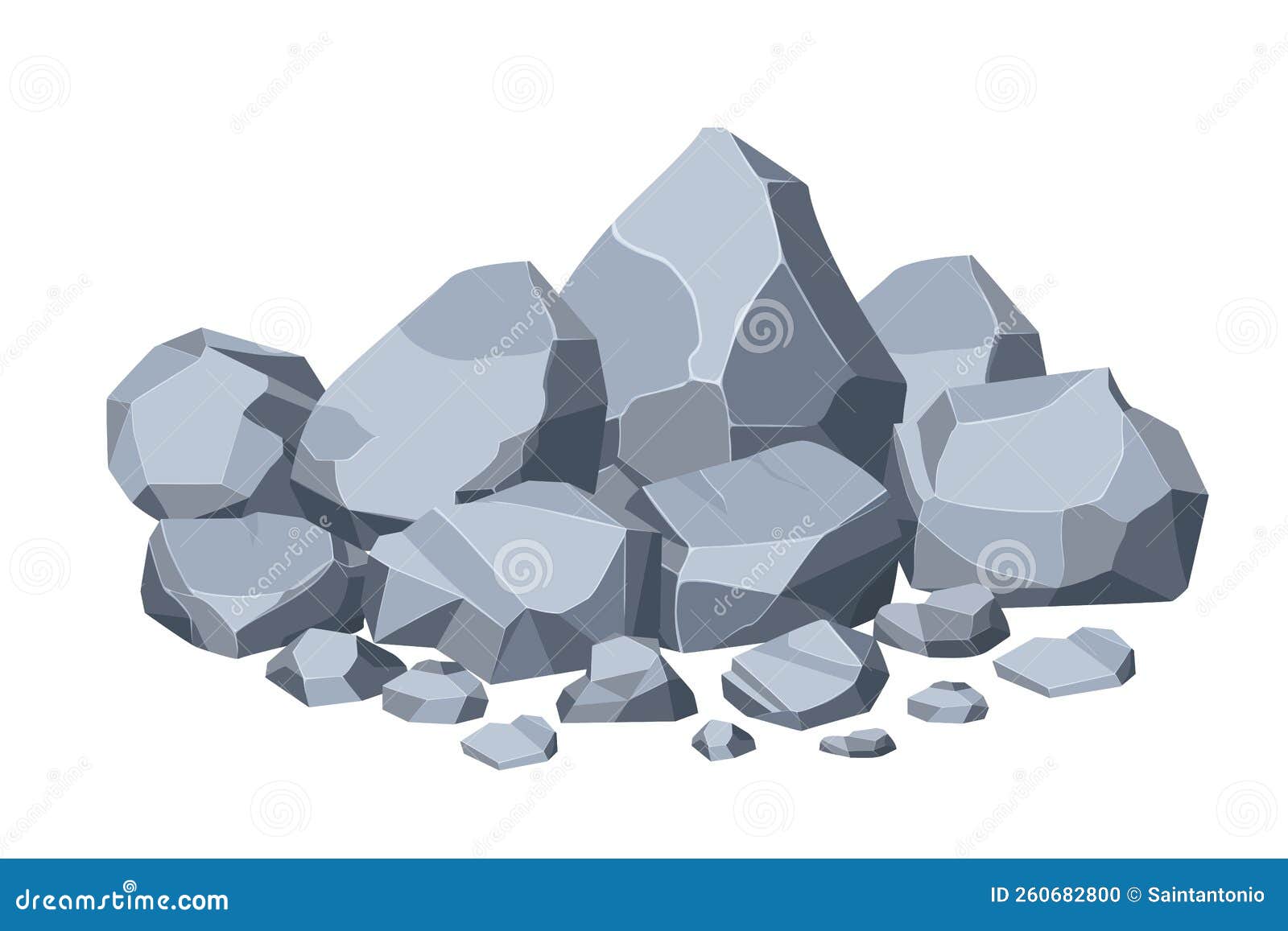 Rock and Stones Set. Different Shape Boulder Collection Stock Vector ... Rock and Stones Set. Different Shape Boulder Collection Stock Vector ...