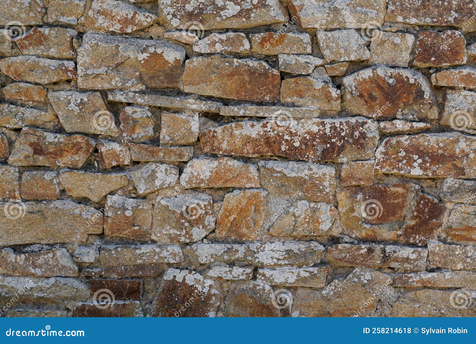 Rock Stones Wall Brick Horizontal Stone Outdoor Facade Background Stock ...