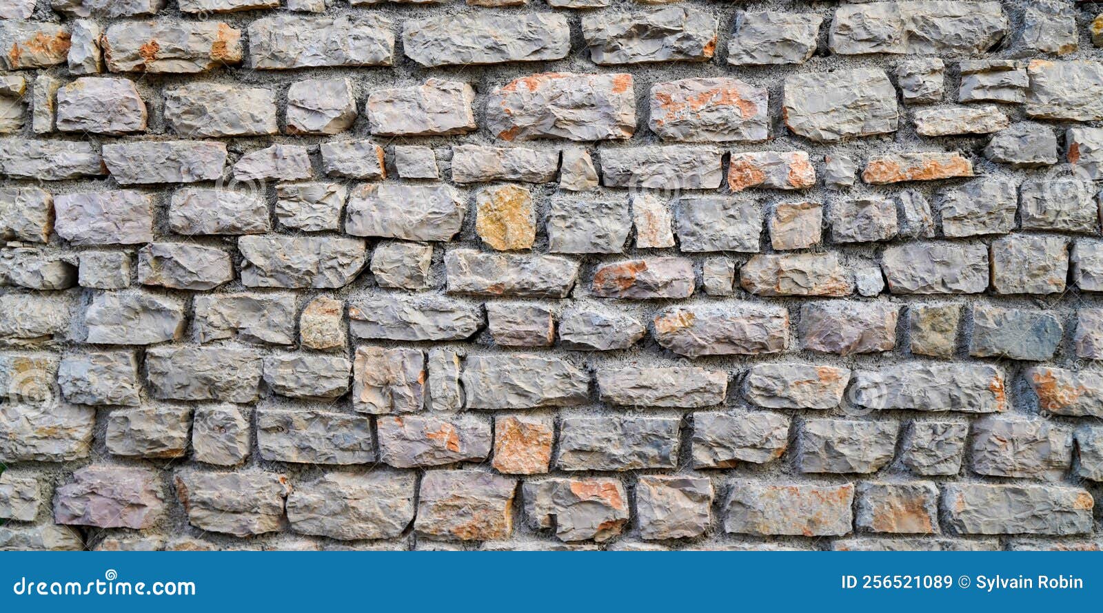 Rock Stones Wall of Horizontal Stone Outdoor Facade Web Header ...