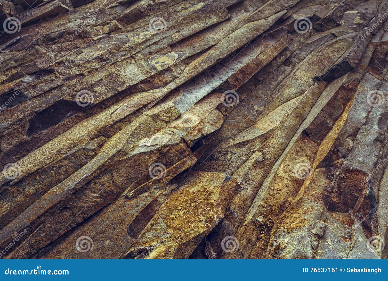 Rock strata closeup stock image. Image of geological - 76537161