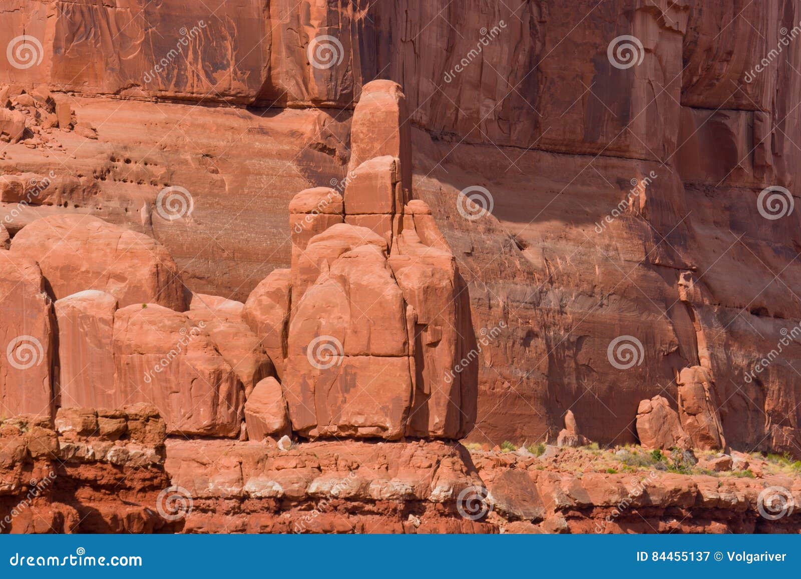 Rock Structure in Arches National Park. Utah, USA Stock Image - Image ...