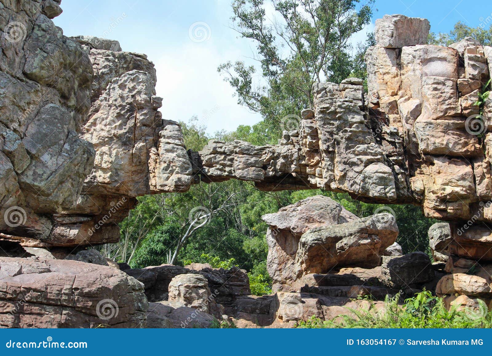 A Rock Structure Stood Differently. only One Can Pass through that ...