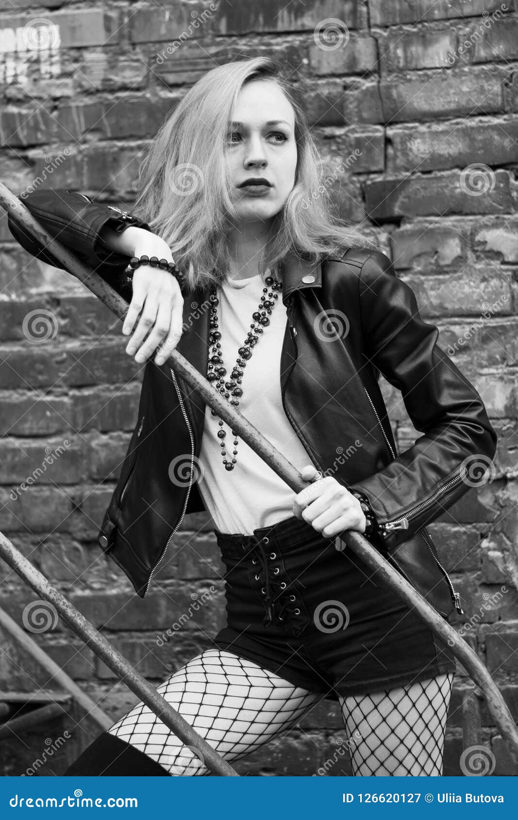 Rock style stock image. Image of girl, style, urbanstyle - 126620127