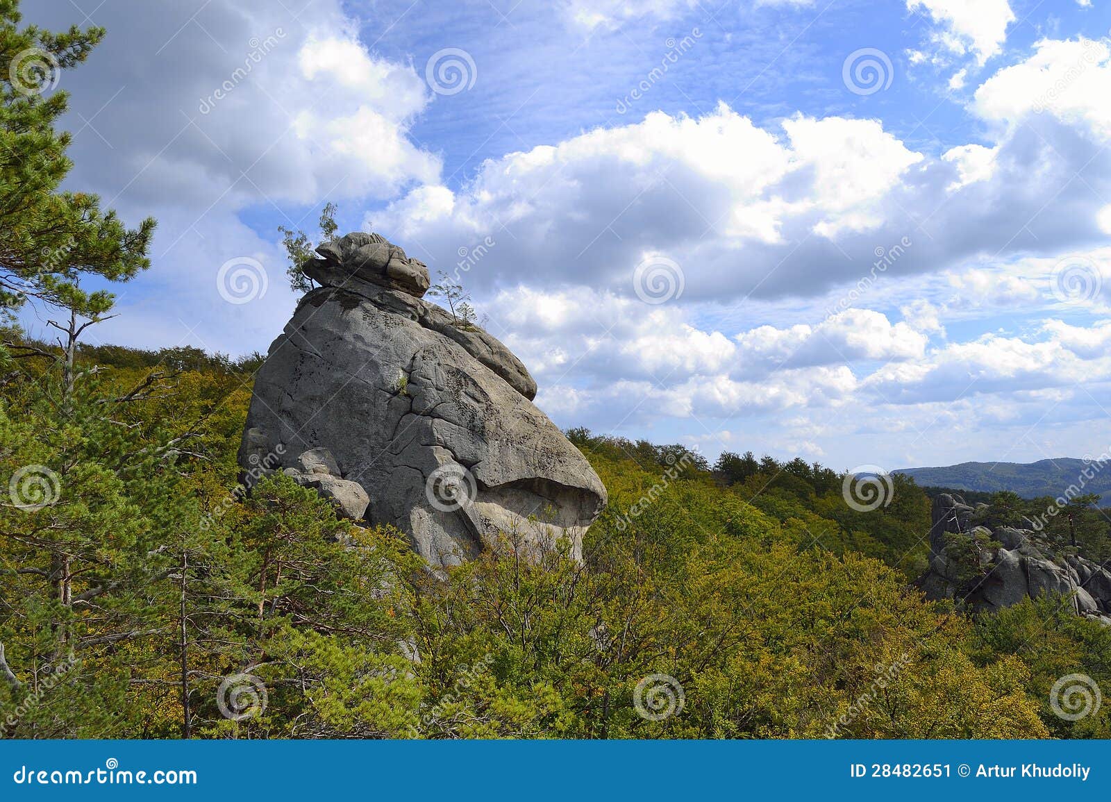 Rock at sun rays stock image. Image of clouds, blue, plant - 28482651