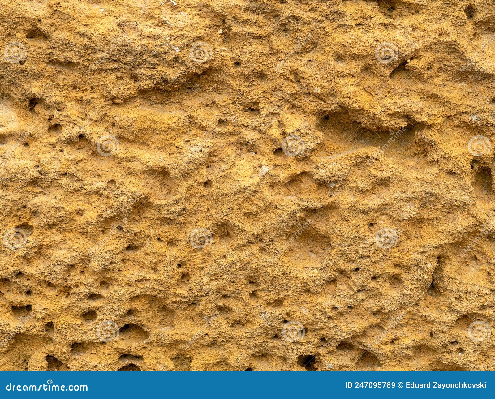 The Rock Surface is Made of Yellow Sandstone Stock Image - Image of ...