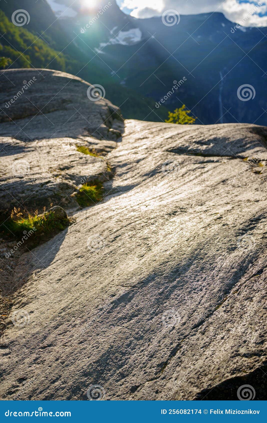 Rock Surface Smooth from Glacier Passing Over Stock Photo - Image of ...