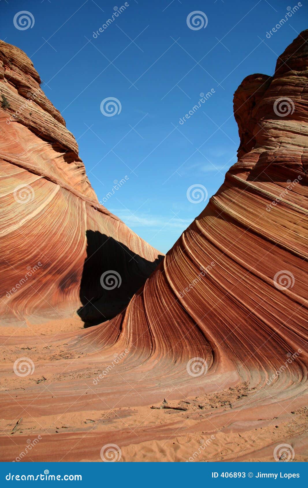 Rock Swirls Walk through stock image. Image of grand, clouds - 406893