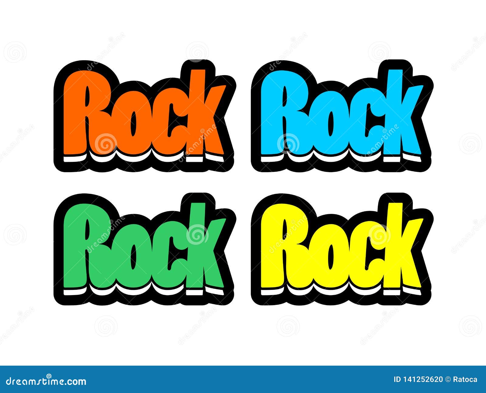 Rock symbol stock vector. Illustration of grunge, green - 141252620
