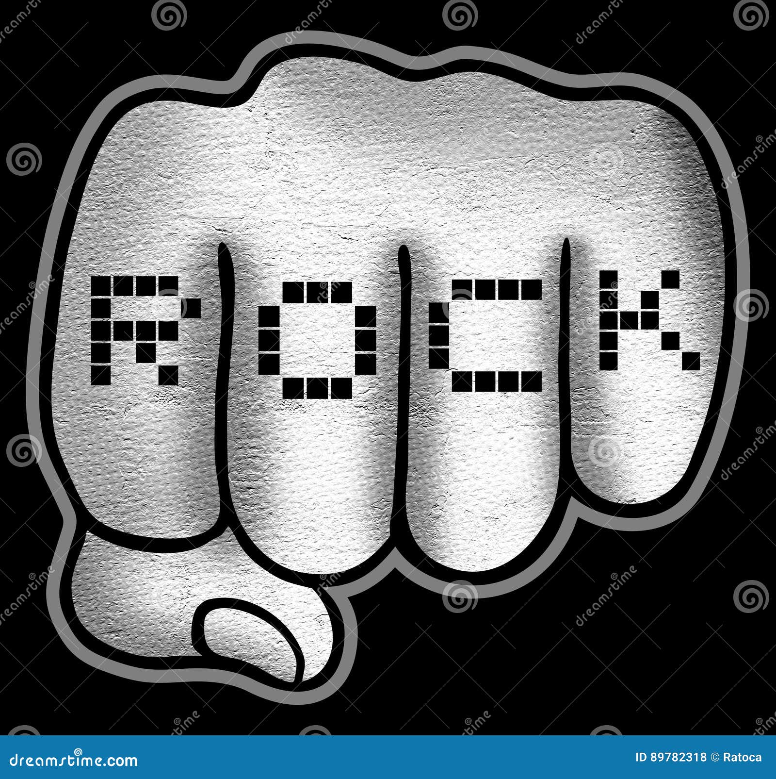Rock symbol stock illustration. Illustration of icon - 89782318
