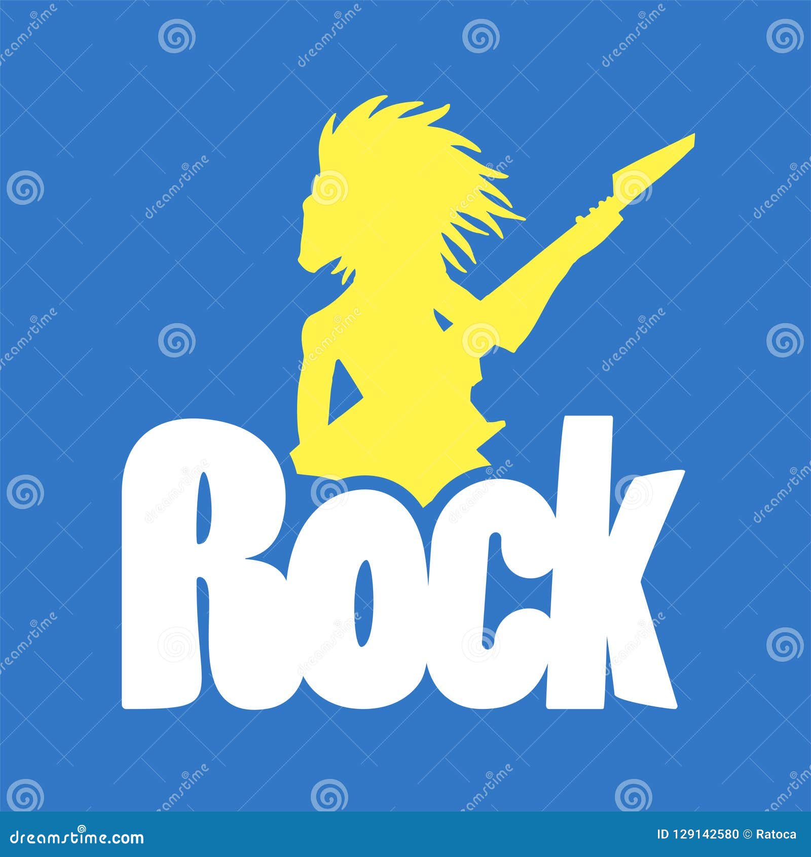 Rock symbol design stock vector. Illustration of festival - 129142580