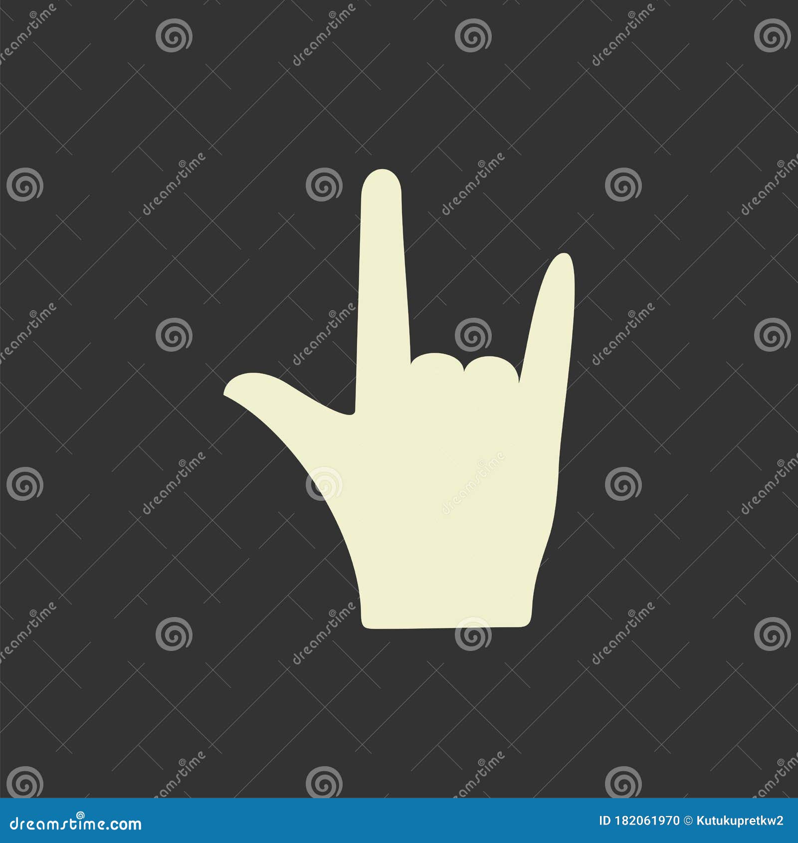 Rock on Symbol Icon Vector Logo Template Illustration Design. Vector ...