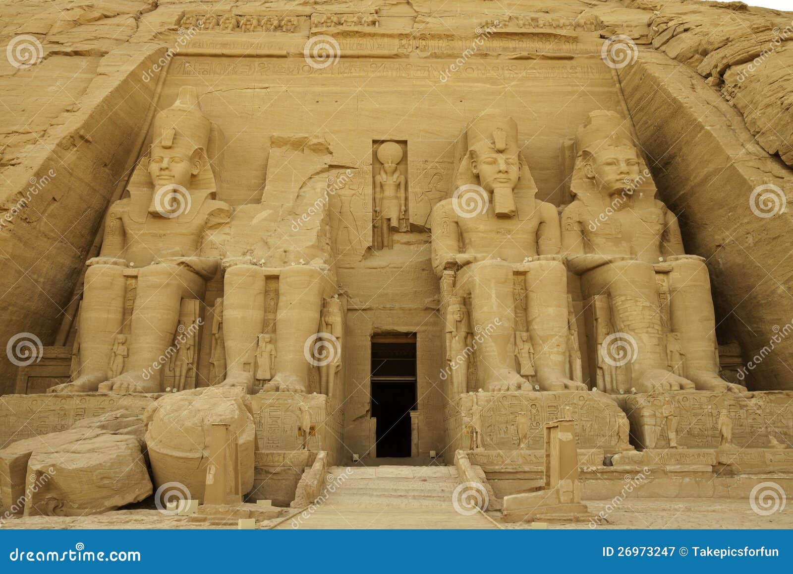 Rock temple of rameses II stock image. Image of enormous - 26973247