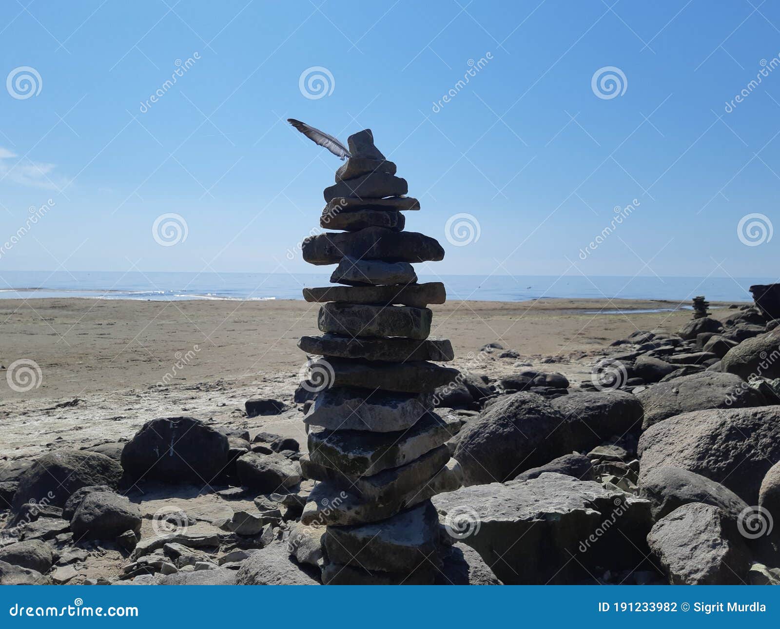 The rock tower stock photo. Image of ocean, cliff, temple - 191233982