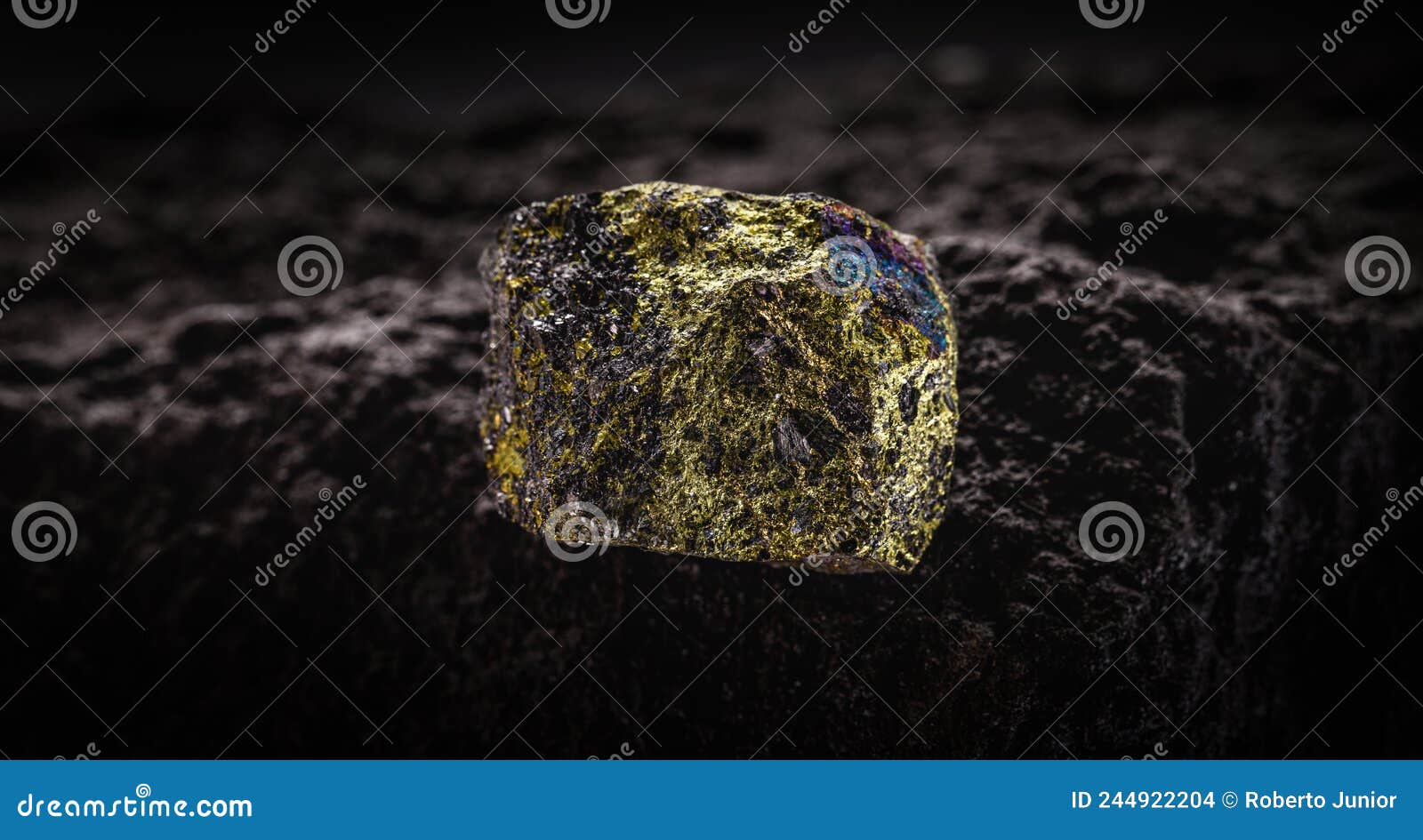 Rock with Traces of Copper, Copper Mining through Basaltic Rock Stock ...