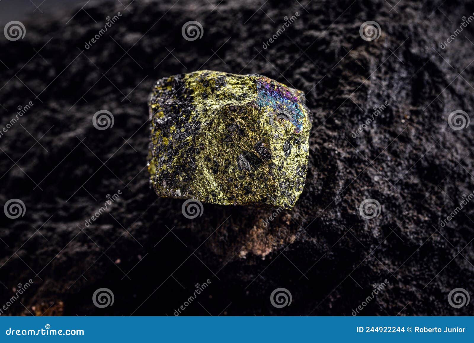 Rock with Traces of Copper, Copper Mining through Basaltic Rock Stock ...