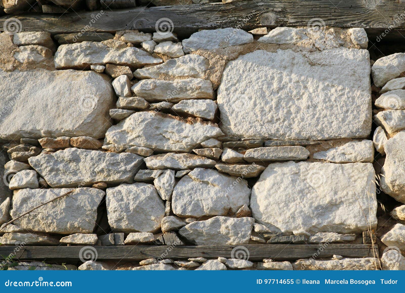 Rock Used in Building Walls Stock Image - Image of black, architecture ...