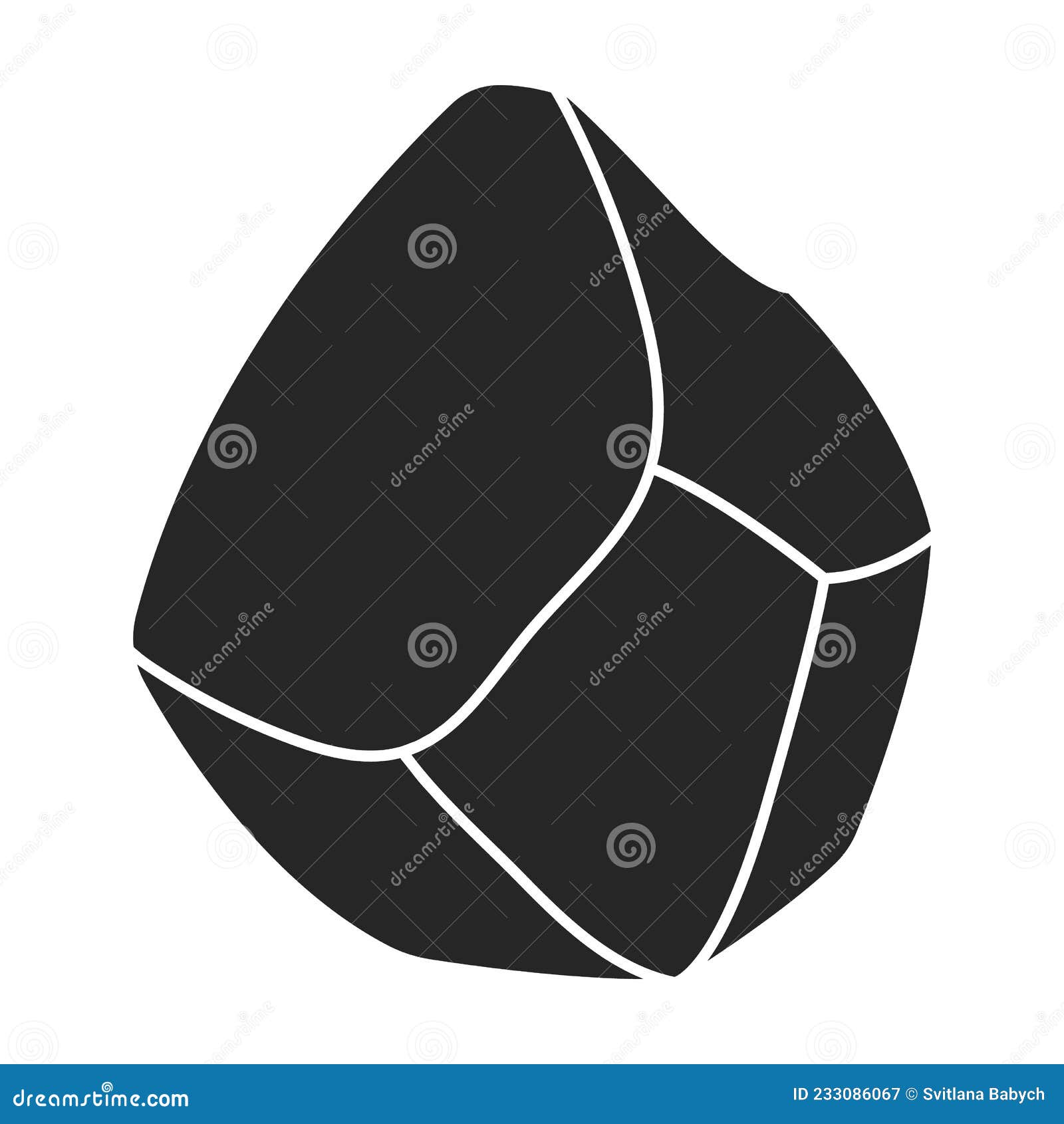 Rock Vector Icon.Black Vector Icon Isolated on White Background Rock ...