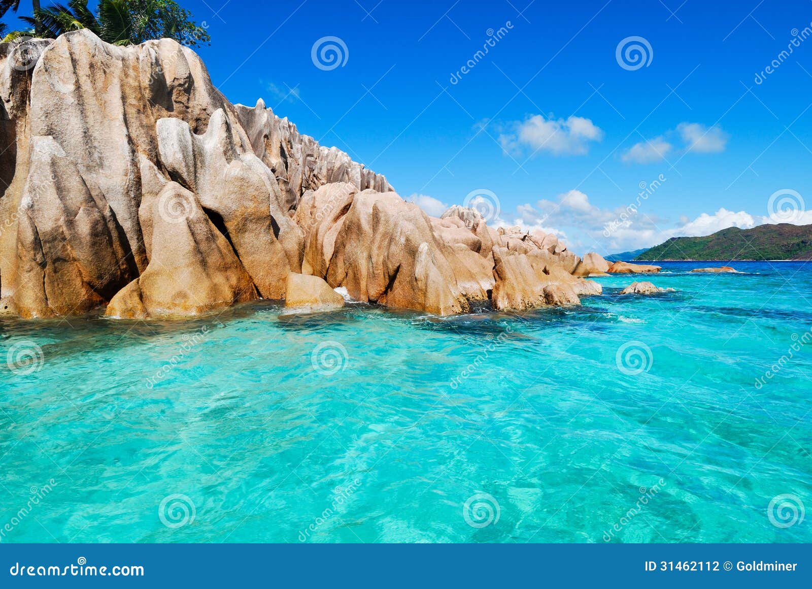 Rock view from the ocean stock photo. Image of sand, nature - 31462112