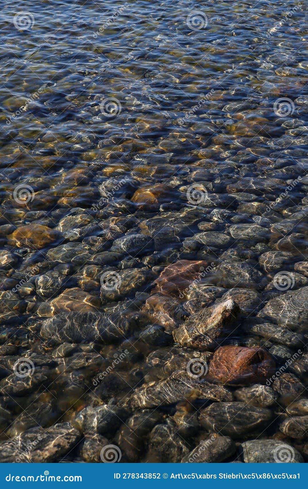 Rock view in water. stock photo. Image of horizon, scenery - 278343852