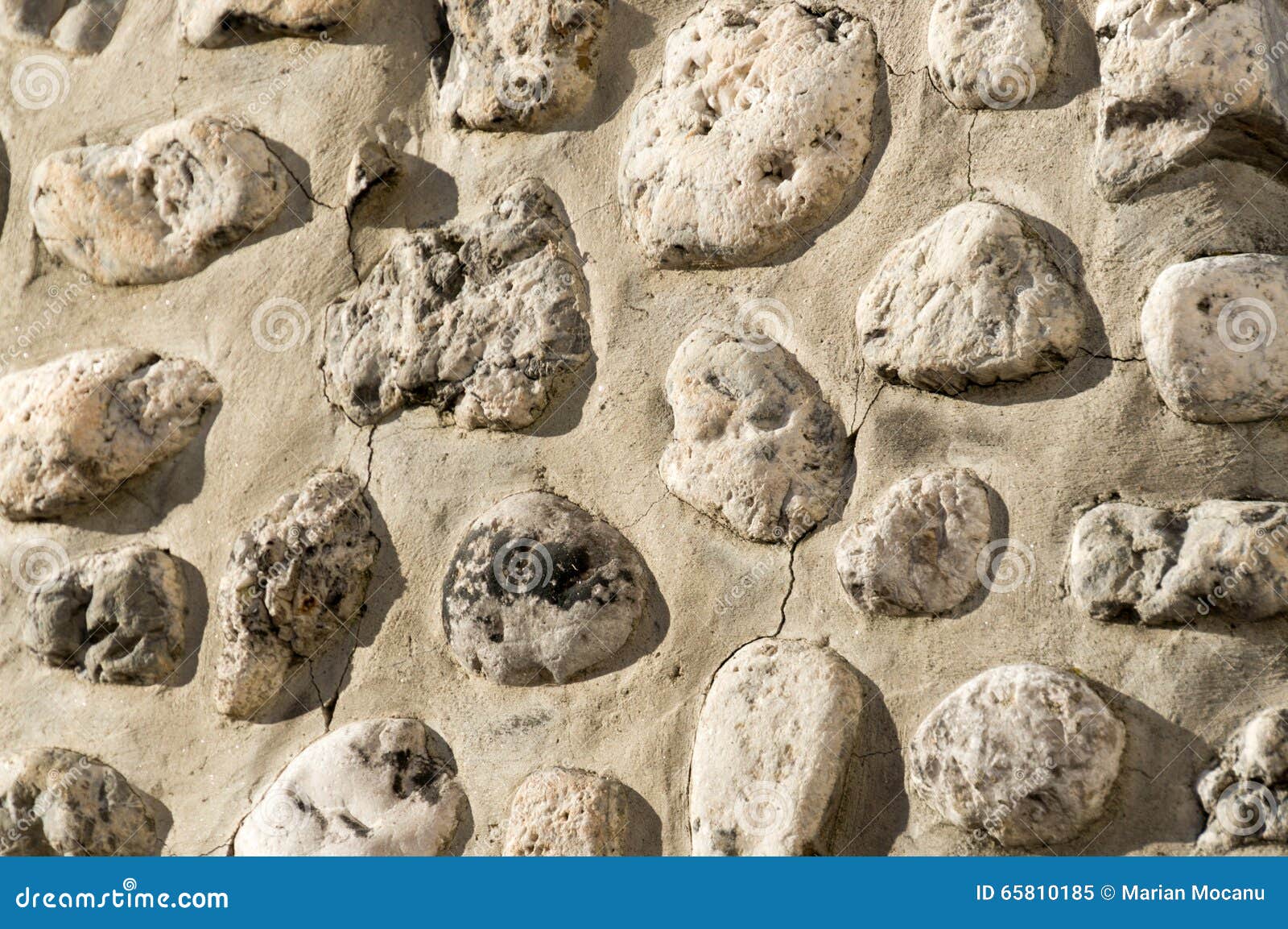 Rock wall stock image. Image of diagonally, cobblestone - 65810185