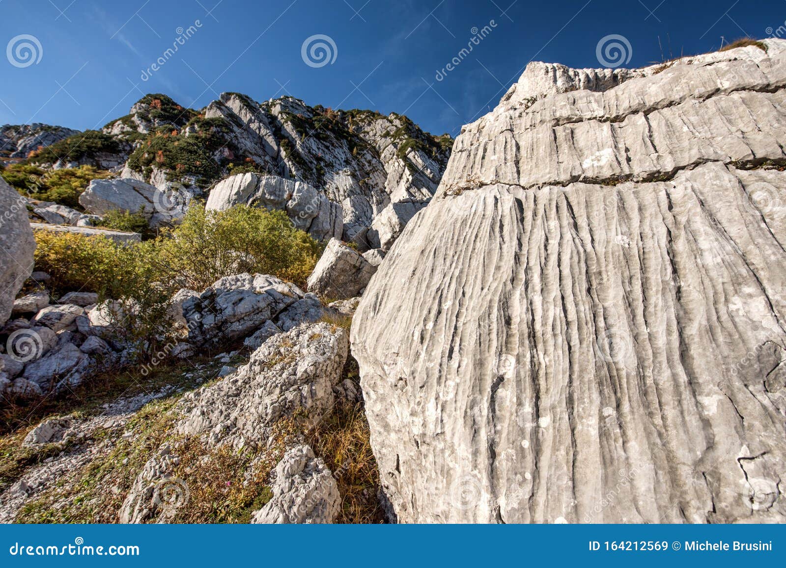 Alpine wall stock image. Image of mountain, mountains - 164212569