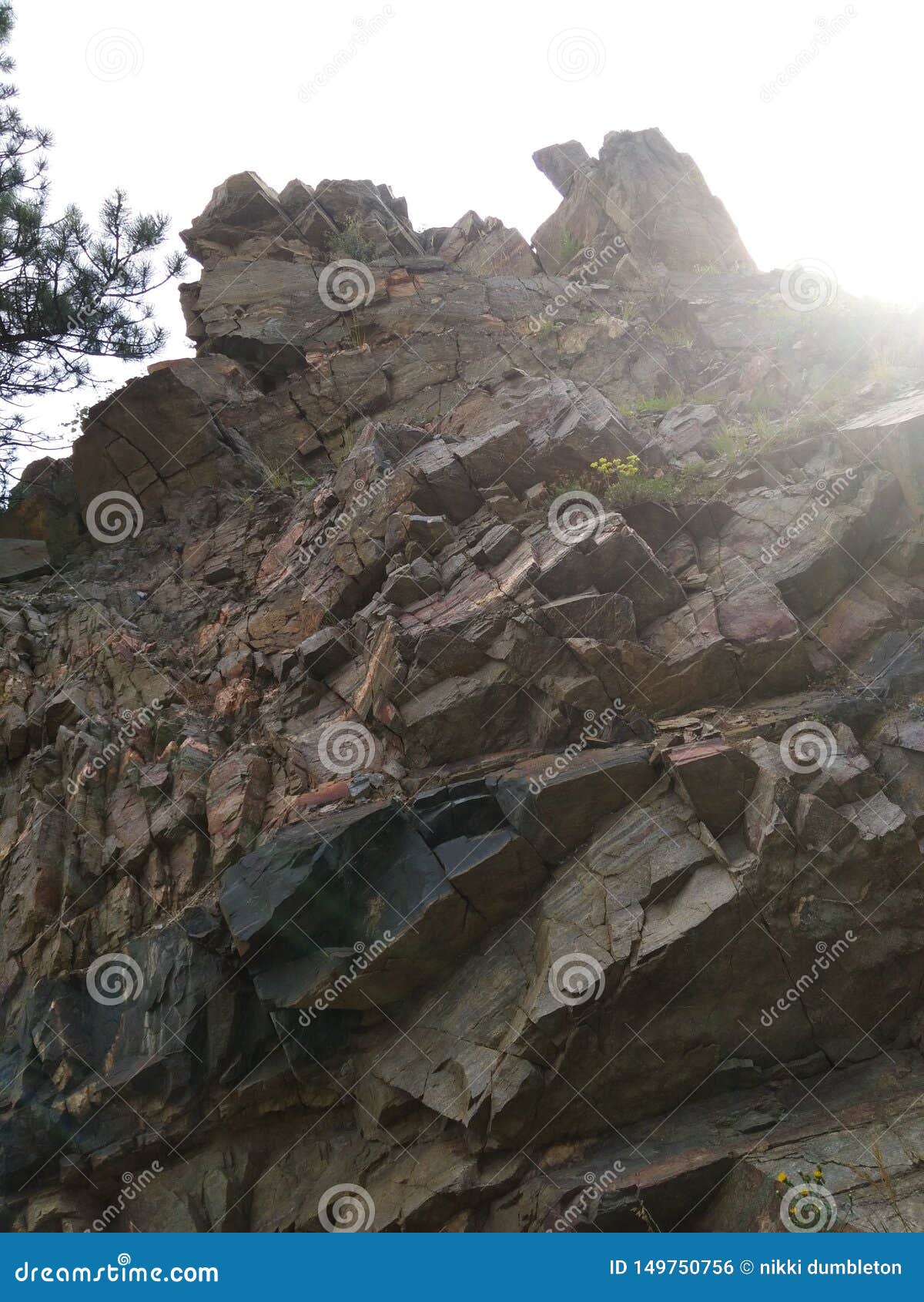 Rock wall Morrison stock photo. Image of rock, nature - 149750756