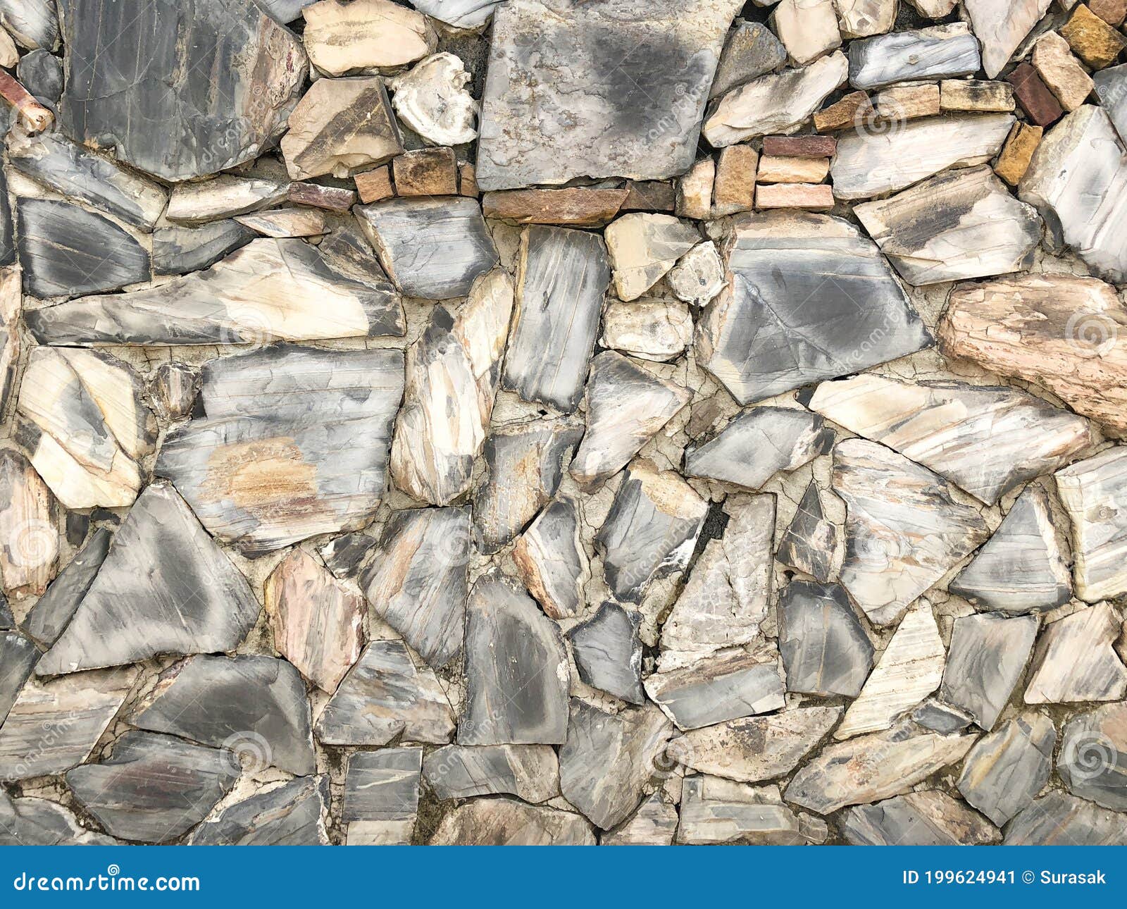 Rock Wall Pattern Gray Color of Modern Style Design Decorative Uneven ...