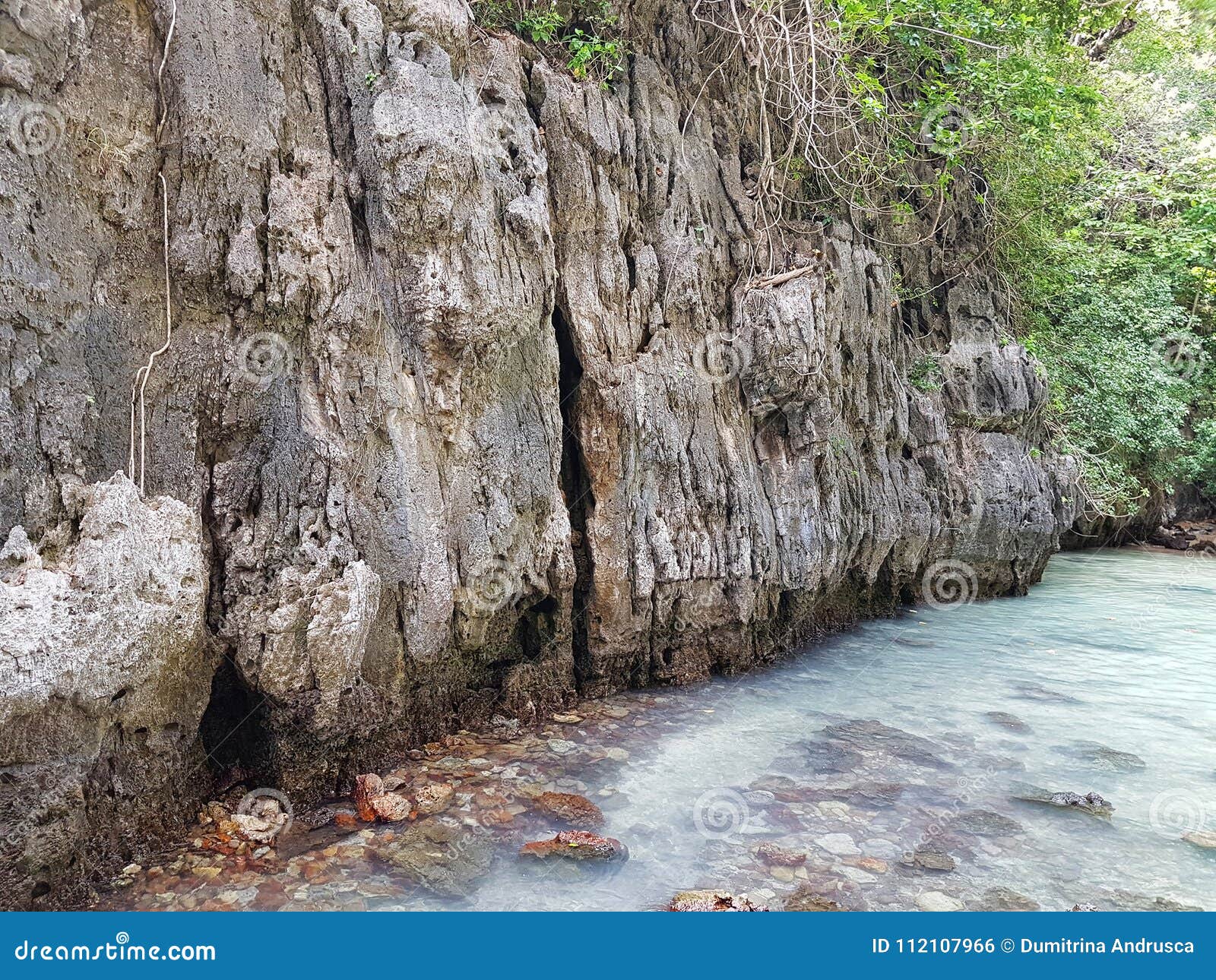 Rock and sea stock photo. Image of coastline, landscape - 112107966