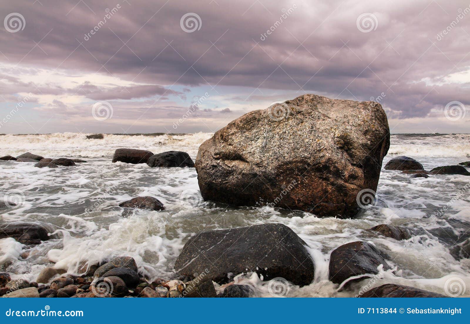 Rock & water stock photo. Image of clouds, resort - 7113844