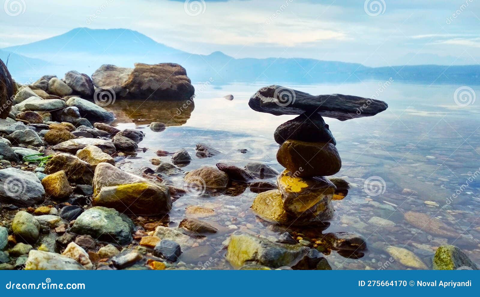 Rock and water stock photo. Image of reflection, terrain - 275664170