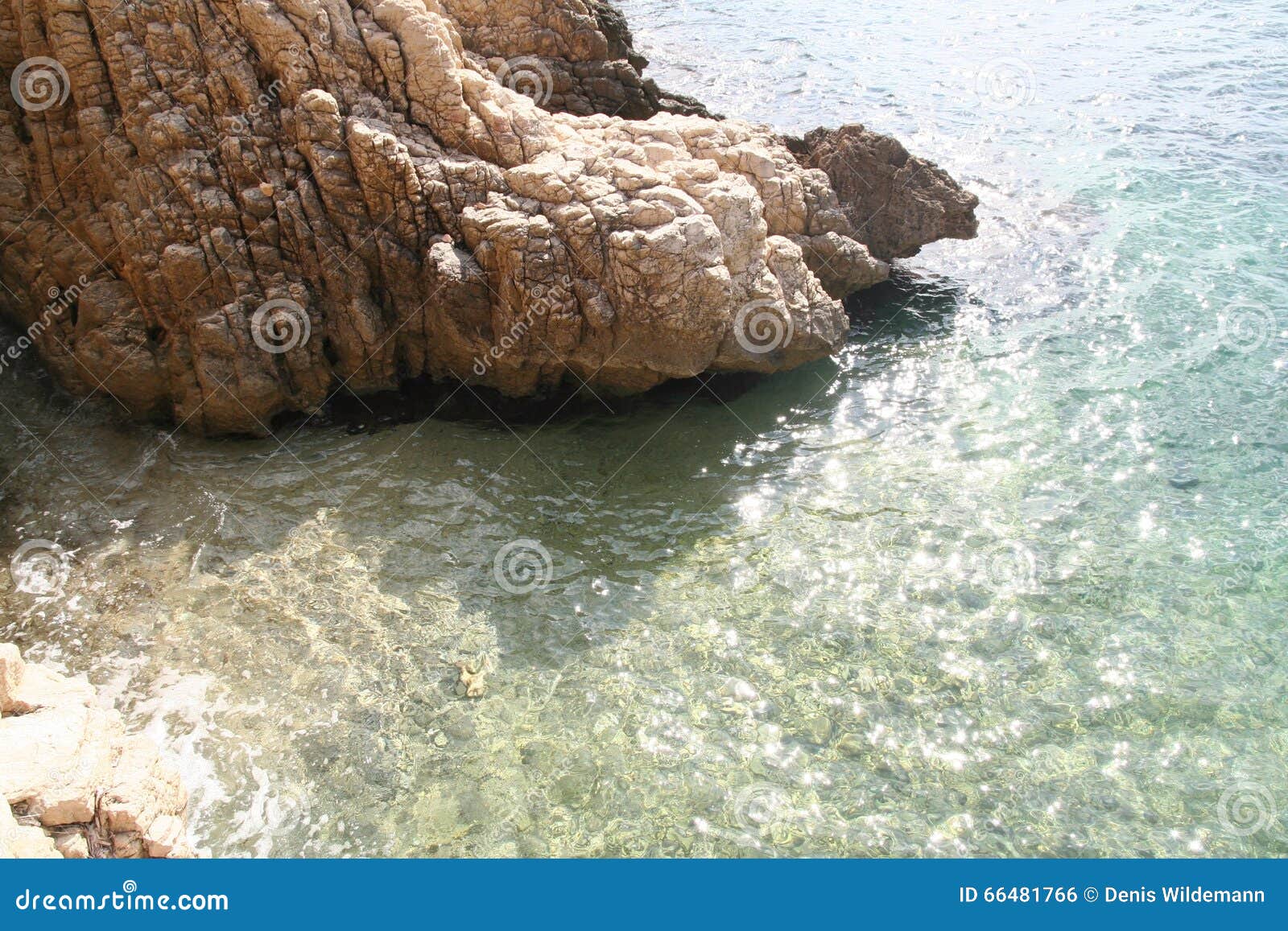Rock in water stock photo. Image of rock, water, clear - 66481766