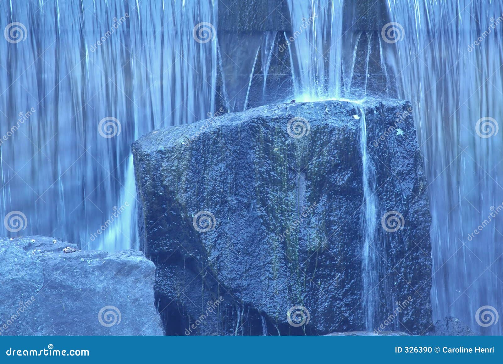 Rock on waterfall stock photo. Image of colors, lakes, rock - 326390