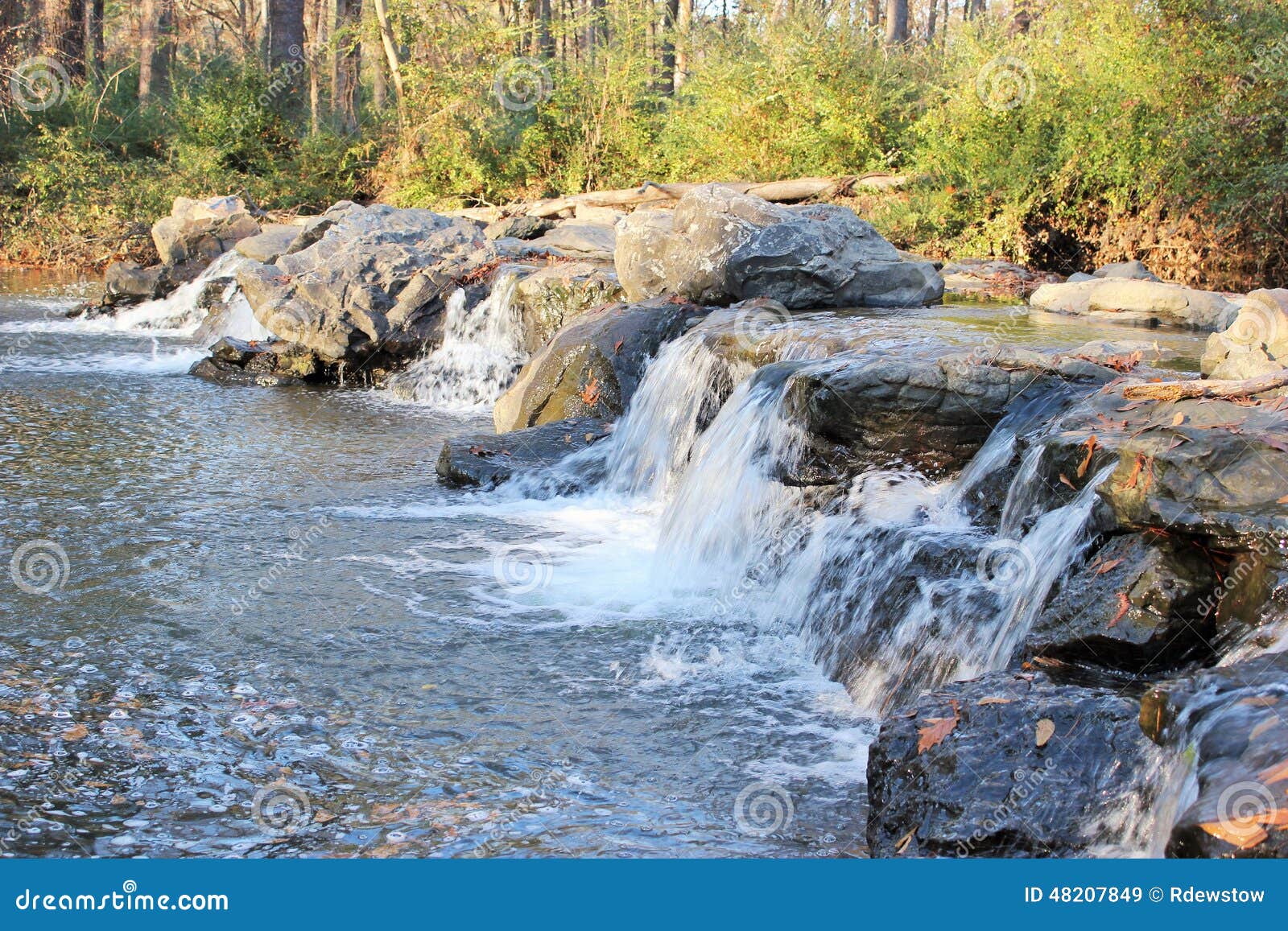 Rock waterfall stock image. Image of rock, waterfall - 48207849