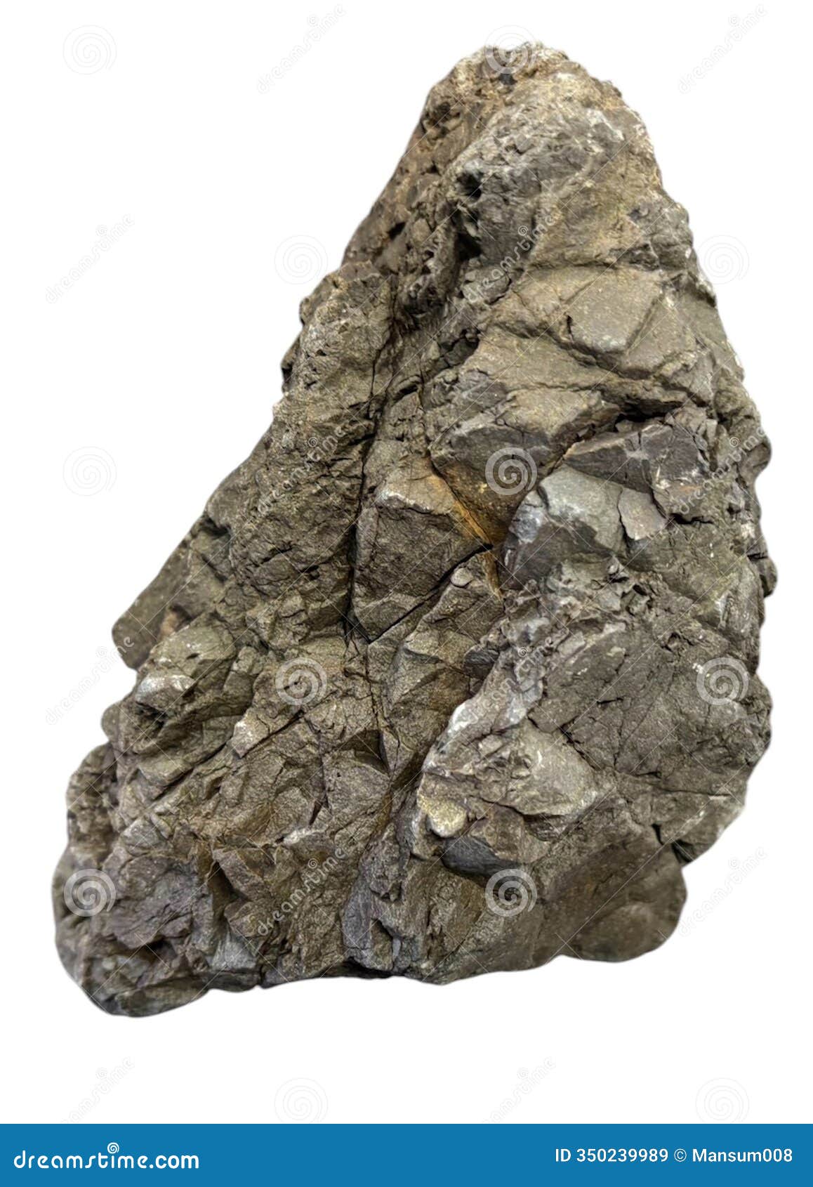 Rock on white background stock image. Image of brown - 350239989
