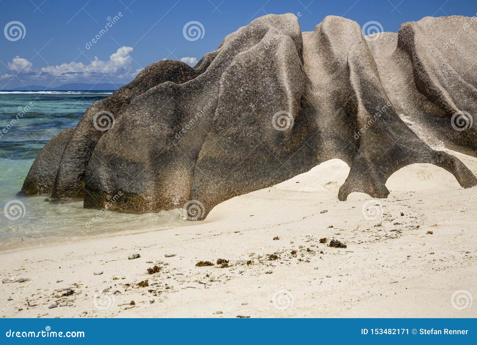 Rock white sand stock image. Image of lovely, paradise - 153482171