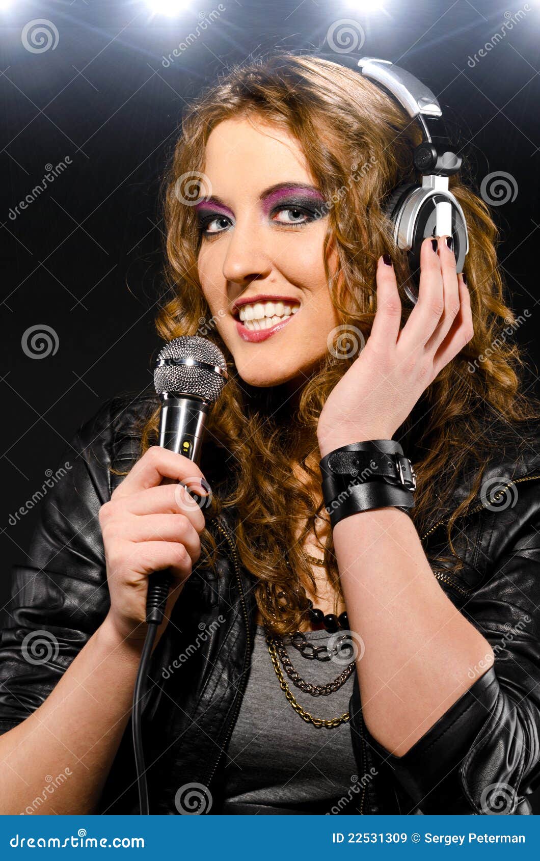 Rock woman stock image. Image of caucasian, emotion, long - 22531309