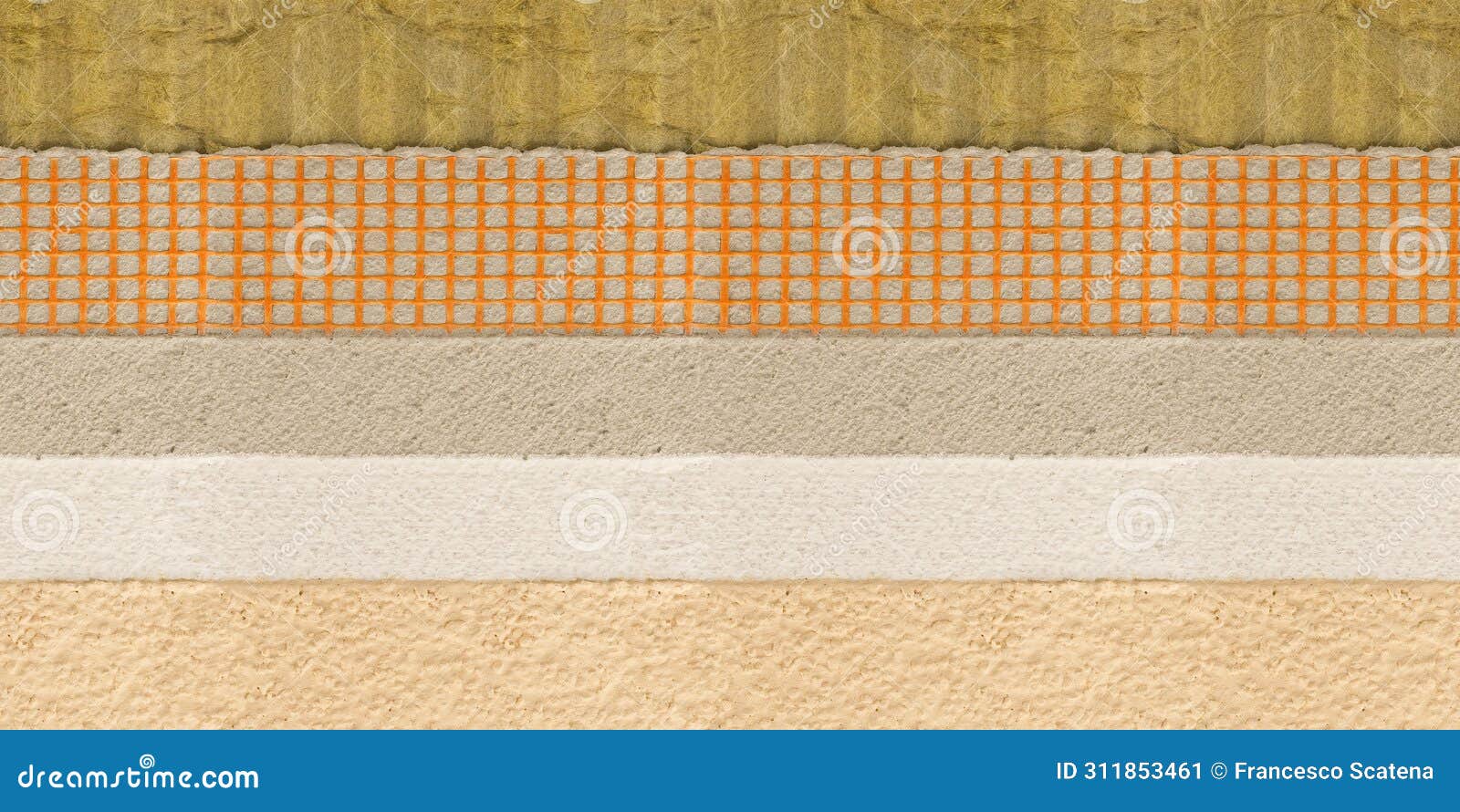 Rock Wool Panel for External Thermal Insulation Stock Image - Image of ...